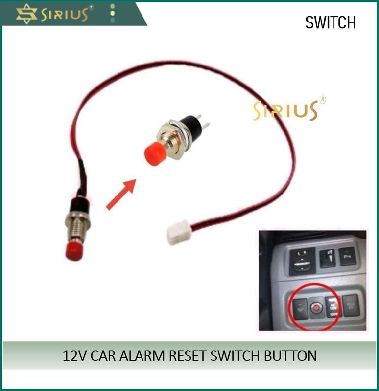 1 PC X 12V Car Alarm Reset Button Switch - TikTok Shop Malaysia