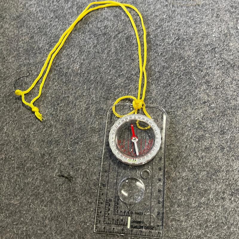 Portable Compass Scale Ruler Multifunction Map Ruler With Lanyard ...