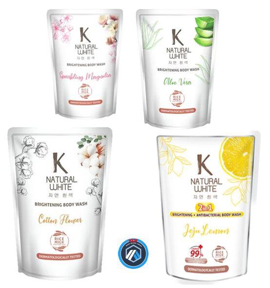 K NATURAL sabun mandi cair Body wash 410 ml mencerahkan dengan berbagai ...
