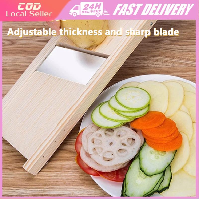 kitchenware Premium Wooden Peeler Cutter With Stainless Stee - TikTok ...
