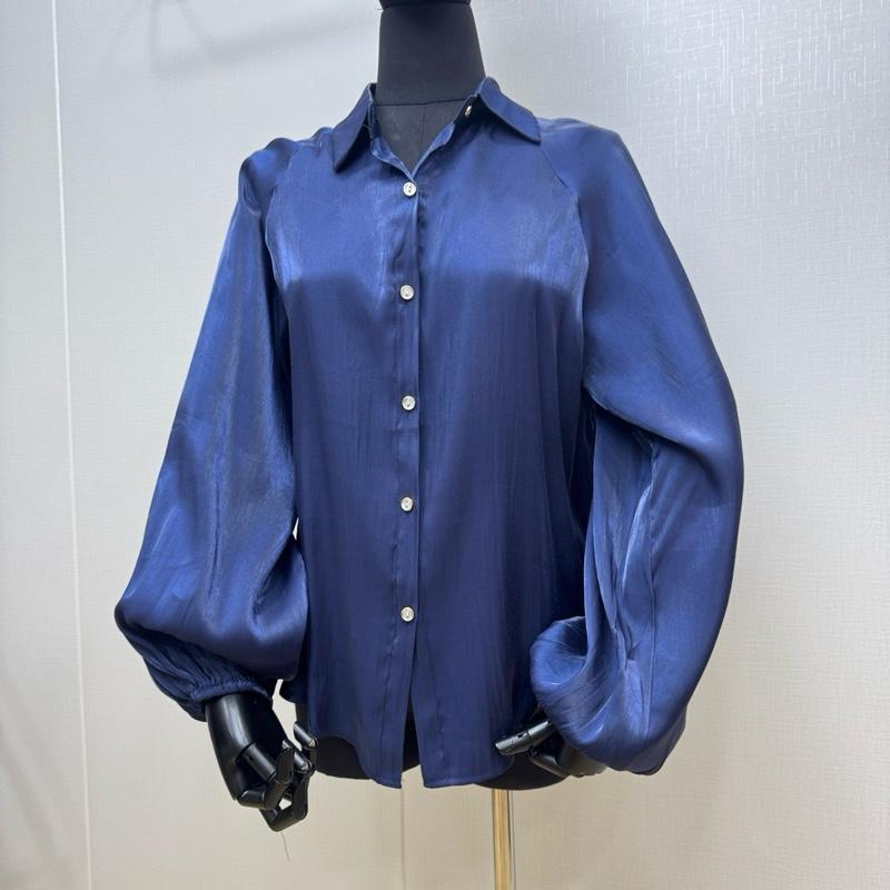 kemeja basic tangan balon shimmer - Shop | Tokopedia