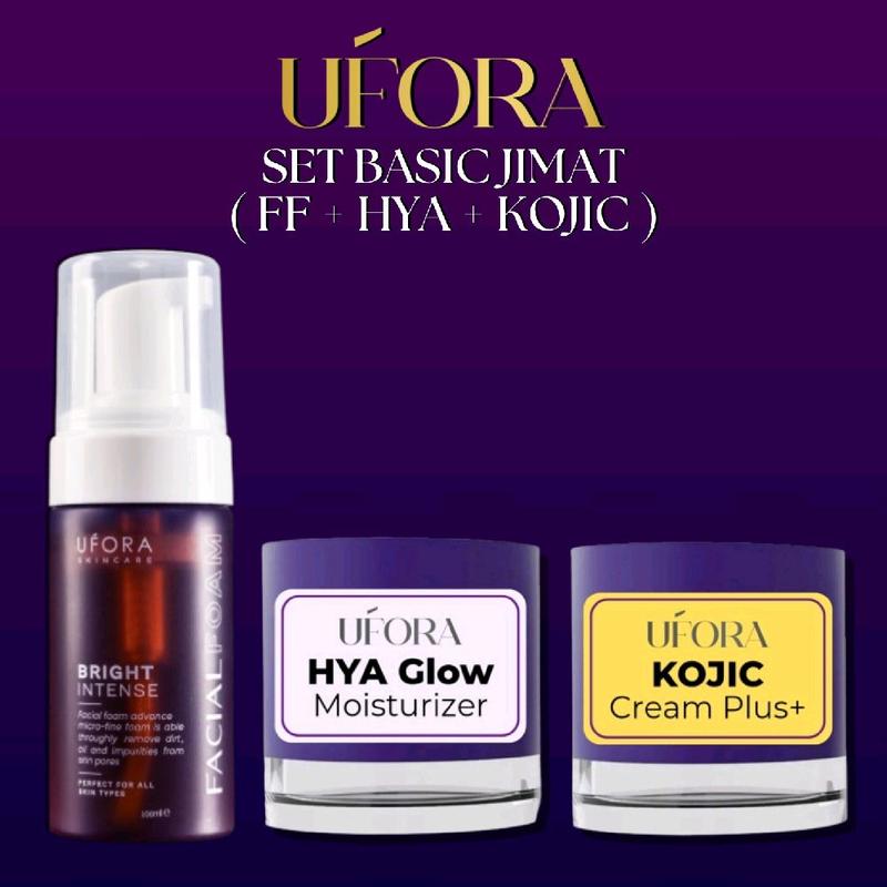 UFORA HQ SET BASIC JIMAT - FACIAL FOAM & HYA GLOW MOISTURIZE - TikTok ...