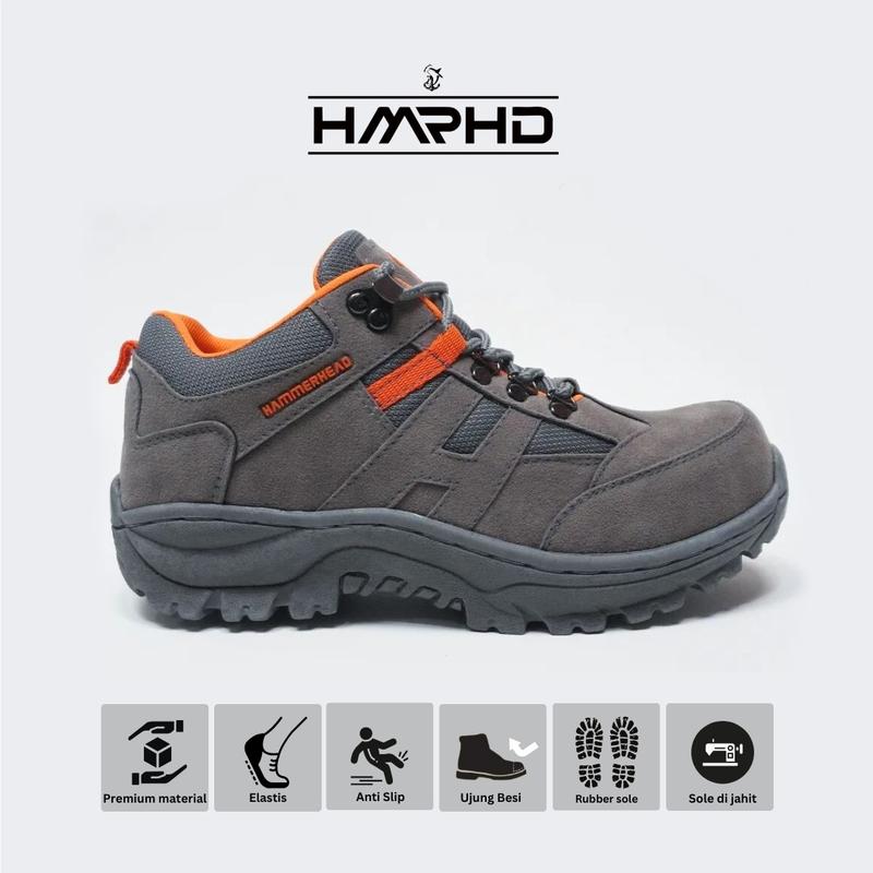 Hammerhead Sepatu Pria Safety Boots Thresher Low Grey Ujung Besi - Shop ...