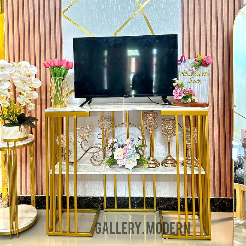 meja konsul 2 tingkat meja rakit serbaguna modern - Shop | Tokopedia