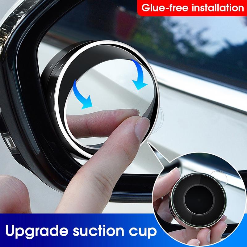 360 Degree HD Blind Spot Mirror/Adjustable Car Rearview Convex - TikTok ...