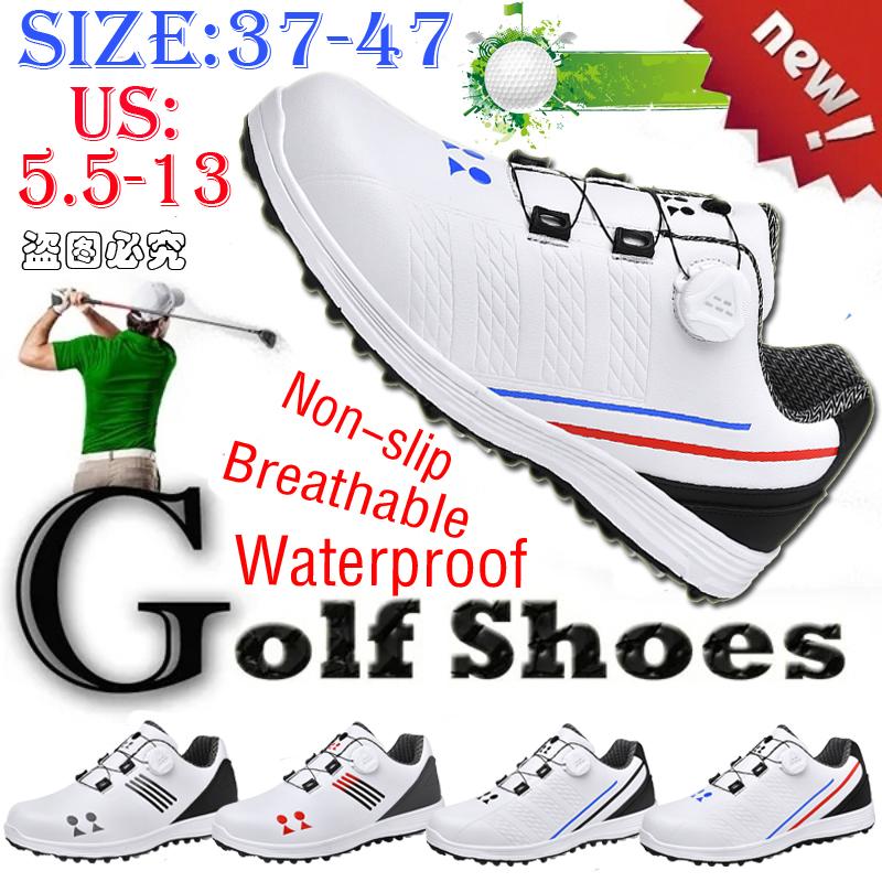 Kasut golf kalis air dan bernafas untuk lelaki dan wanita, kasut ...