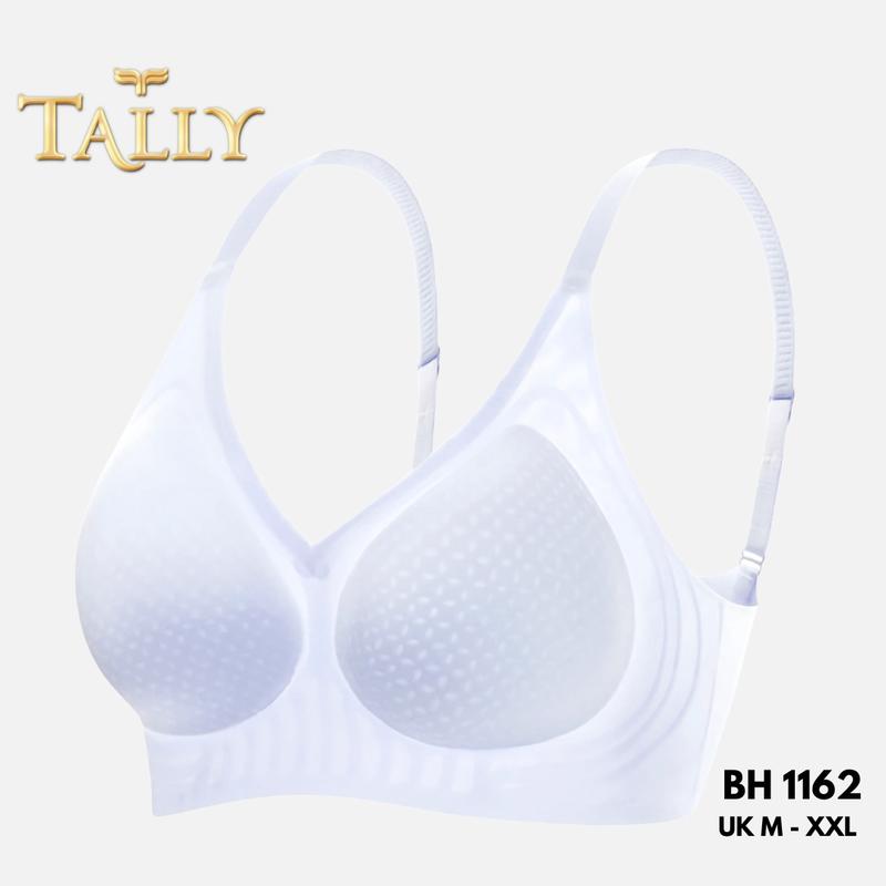 TALLY BH 1162 Bra Wanita Tanpa Kawat Busa Tipis Bahan Nilon Spandex ...