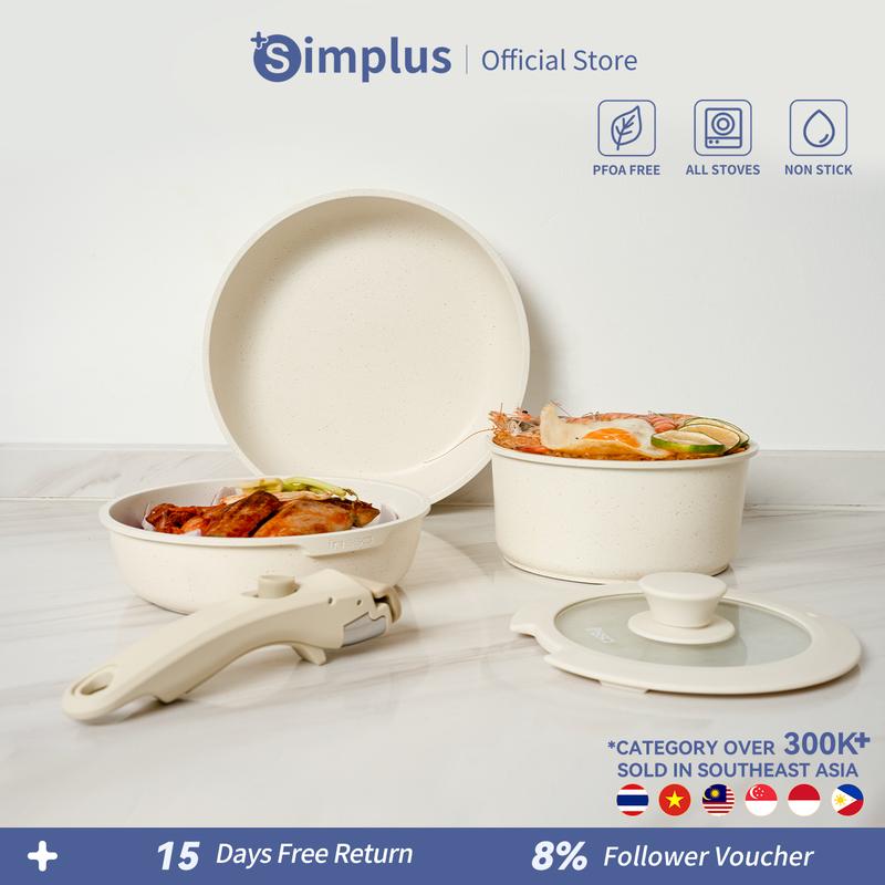 【NEW LAUNCH】Simplus Cookware Set Detachable Handle Dish Washer - TikTok ...