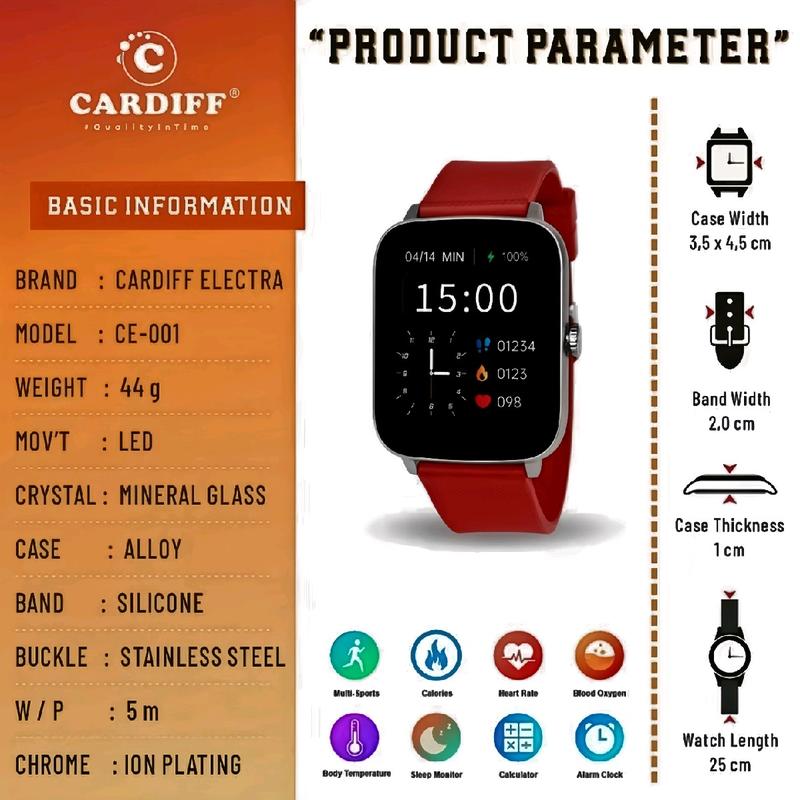 NEW SMARTWATCH SPORT CARDIFF ELECTRA 001 - Shop | Tokopedia