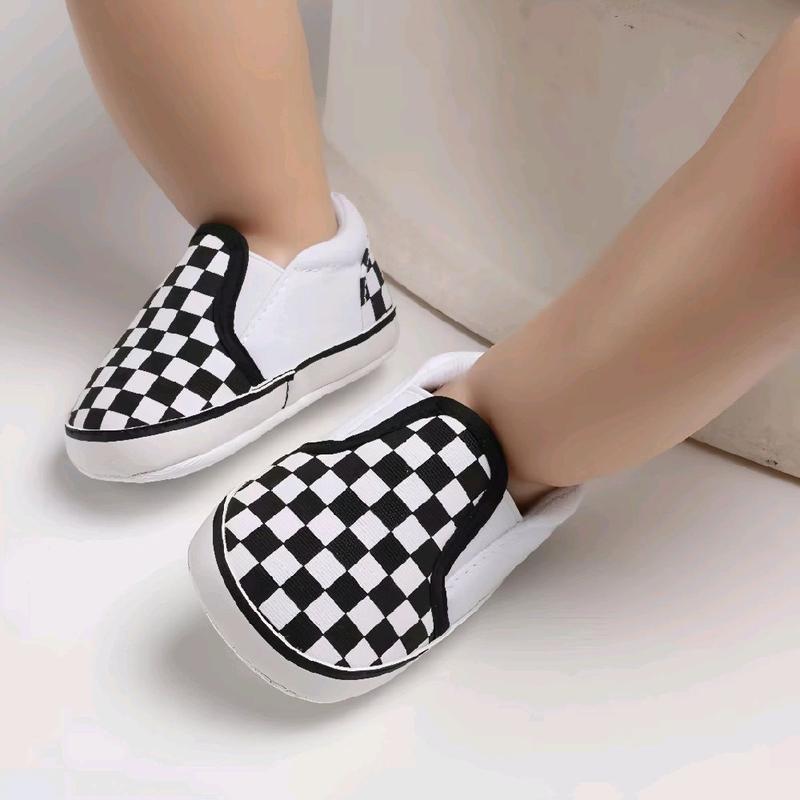 White checkered Baby Boys Anti Slip Casual Sneakers for Toddler ...