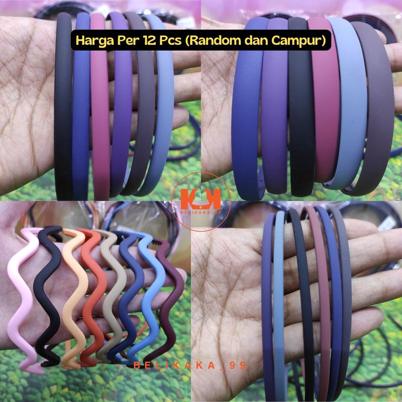 (12 PCS) BANDO KOREA DOFF POLOS UKURAN 0,4CM 0,8CM 1,2CM 1,8CM - Shop | Tokopedia