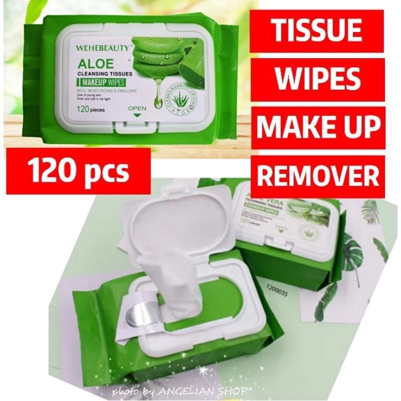 120pcs Aloe Vera makeup wipe cleansing wet tissue / cosmeti - TikTok ...