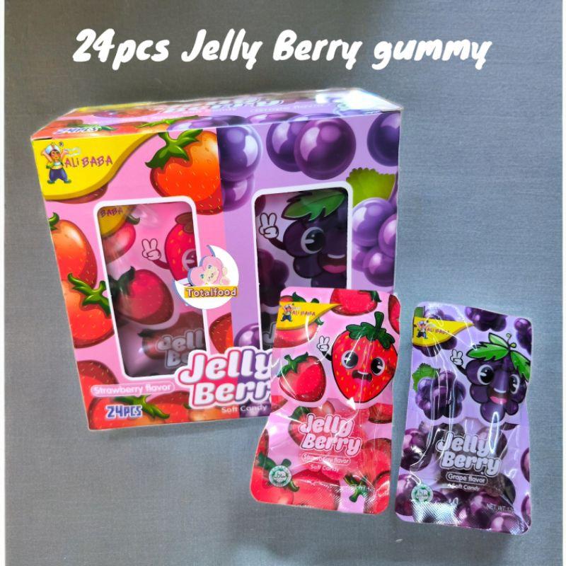 24pcs Ali Jelly Berry Gummy pearl individual pkt [Grape / Strawberry ...