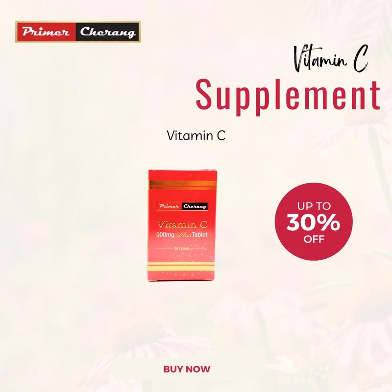 PRIMER CHERANG VITAMIN C 500 MG PLUS Tablet - TikTok Shop Malaysia