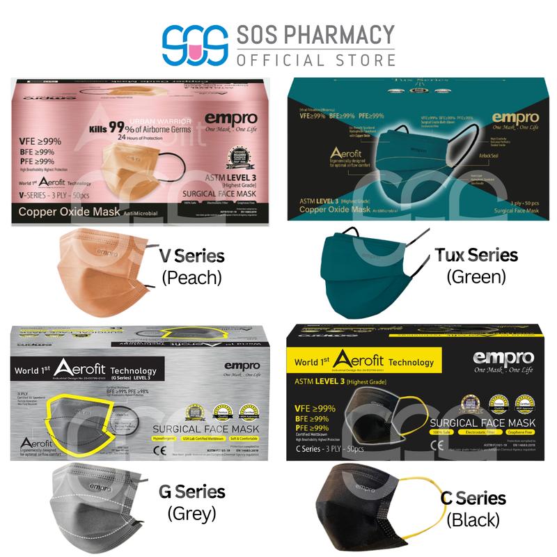EMPRO C/V/G/TUS Series Copper Oxide Anti-microbial 3 Ply Surgical ...