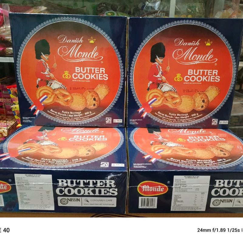 MONDE BUTTER COOKIES 1 X 908 GR Biskuit - Shop | Tokopedia