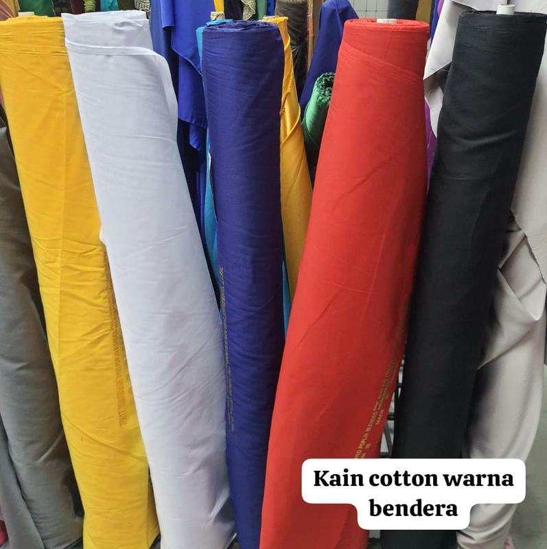Kain Cotton Bidang 45" Kain Ela Cotton Plain 0.5meter Kain untuk ...