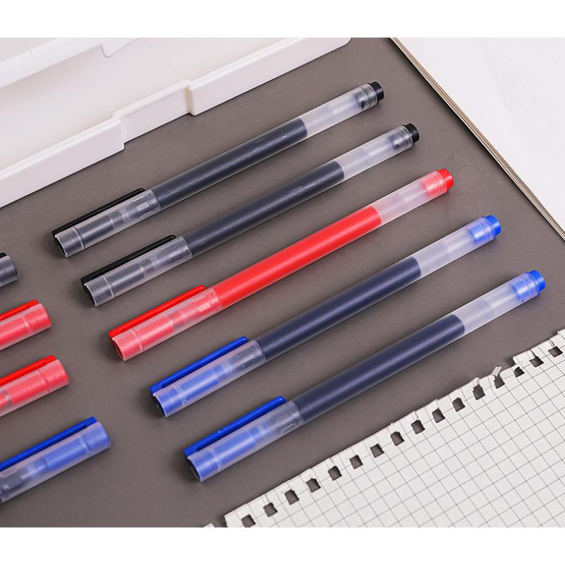 Pen Gel, 0.5mm, Dakwat Hitam / Biru / Merah, Reka Bentuk Kapasiti ...
