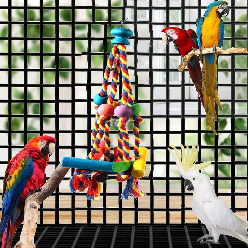 Wooden Cotton Rope for Parakeets Cockatiels Conures Wear-resisting ...