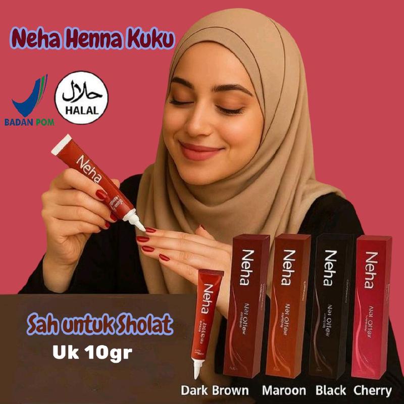 NEHA HENNA Kuku - HENNA Kuku Muslimah - Nail Henna BPOM uk10gr SAH Buat ...