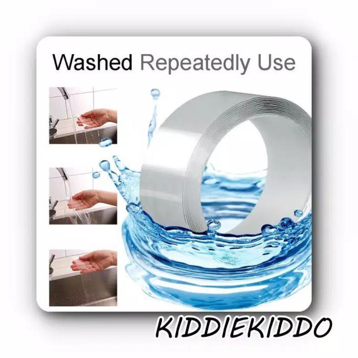 Lakban Double Tape Solatip Nano Magic Isolasi Lem 1 meter-2mm - Shop ...