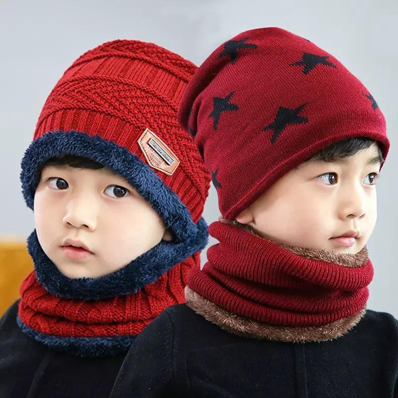 Set Kupluk dan Syal Anak Premium Bahan Wol Berkualitas Tingg - Shop ...