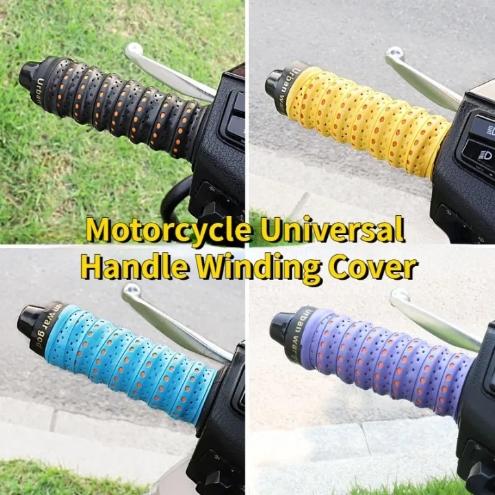 2PCS Universal Motorcycle Dual Color Handlebar Cover Electri - TikTok ...
