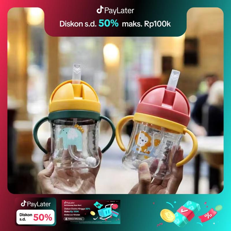 Botol Minum Anak Viral 280ML Botol Air Minum Anak Bayi Karakter - Shop ...