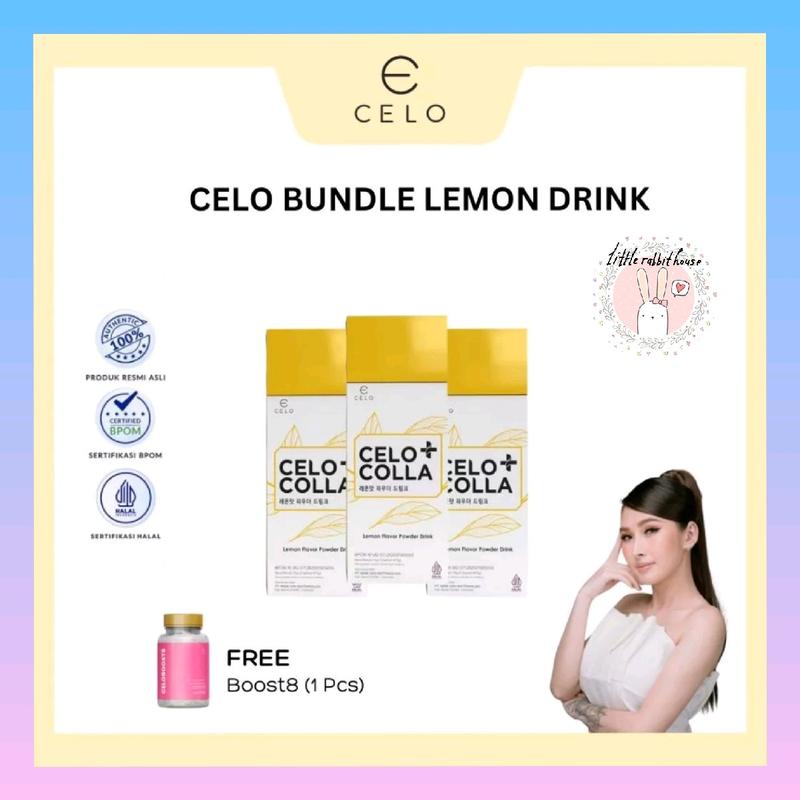READY STOCK CELO COLLA PLUS 3PCS BUNDLE LEMON DRINK FREE BOOST8 - Shop ...