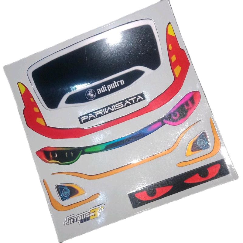 stiker jetbus 3 RGB untuk miniatur mobil bis sudah cutting - Shop ...