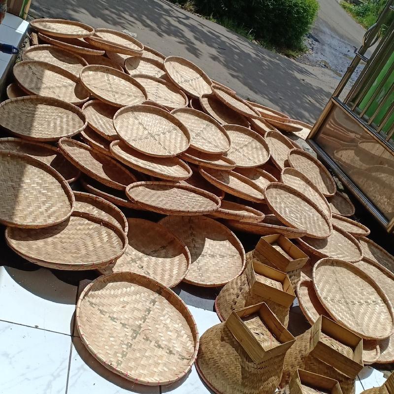 Tampah bambu 45cm nyiru bambu nampan bambu - Shop | Tokopedia