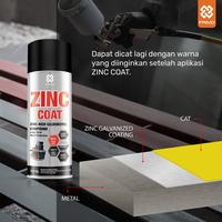 Promo Cat Anti Karat Abu Tua PRIMO ZINC COAT 400ml Galvanizing Compound ...