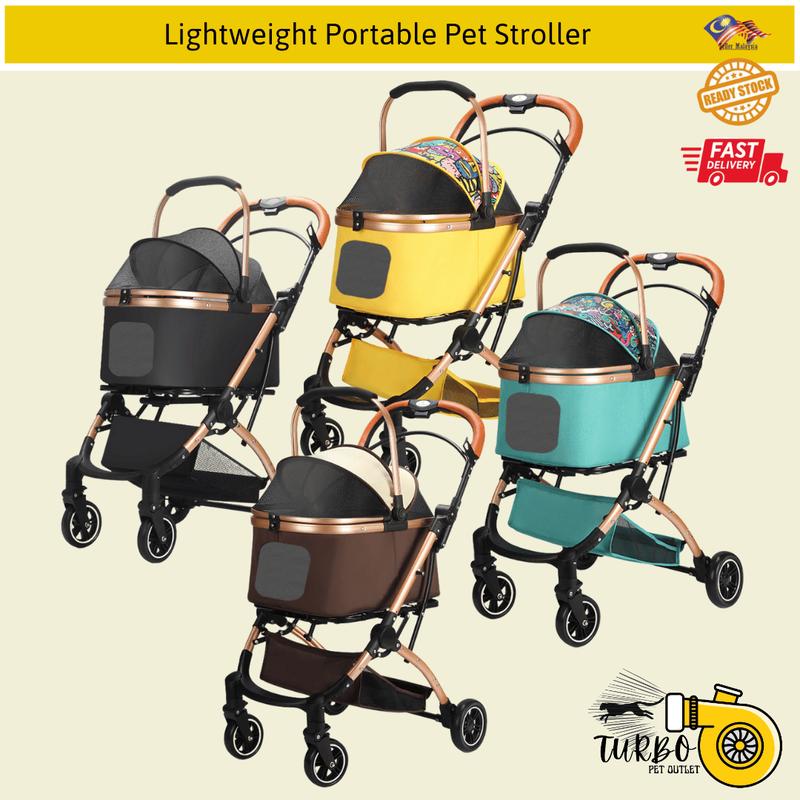 Stroller Haiwan Peliharaan Mudah Alih Ringan / Troli Kucing - TikTok ...