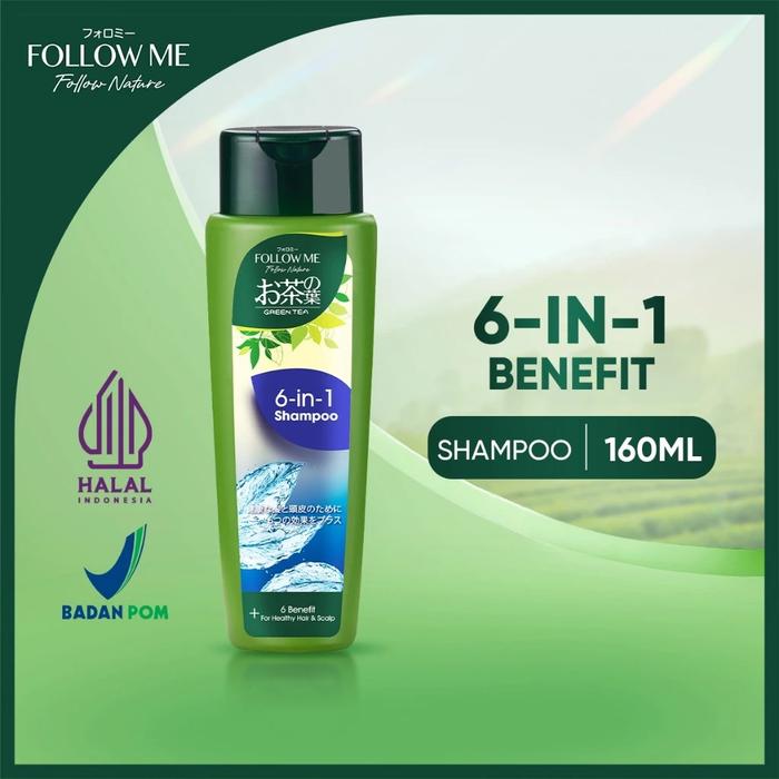 Jual FOLLOW Me - Follow Nature - Green Tea 6-in-1 Shampoo 160ml ...