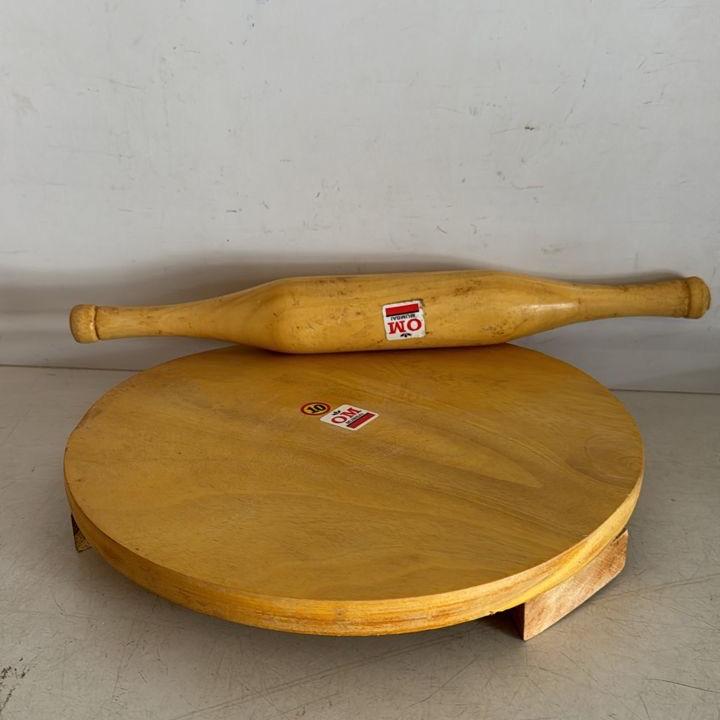 Wooden yellow chapathi kattai set - TikTok Shop Malaysia