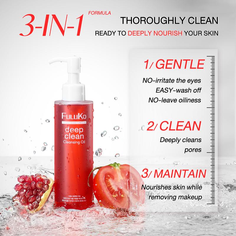 FULUKO 3-Second Emulsifying Cleansing Oil |Plant extract | Non-Greasy ...