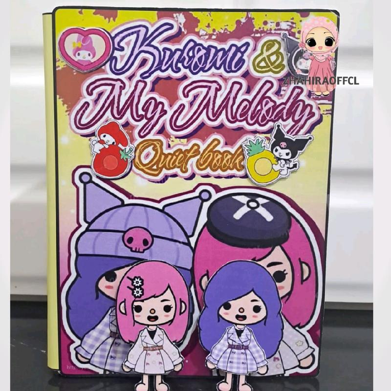 paper doll house TOCA BOCA KUROMI MY MELODY QUIE BUSY BOOK maianan ...