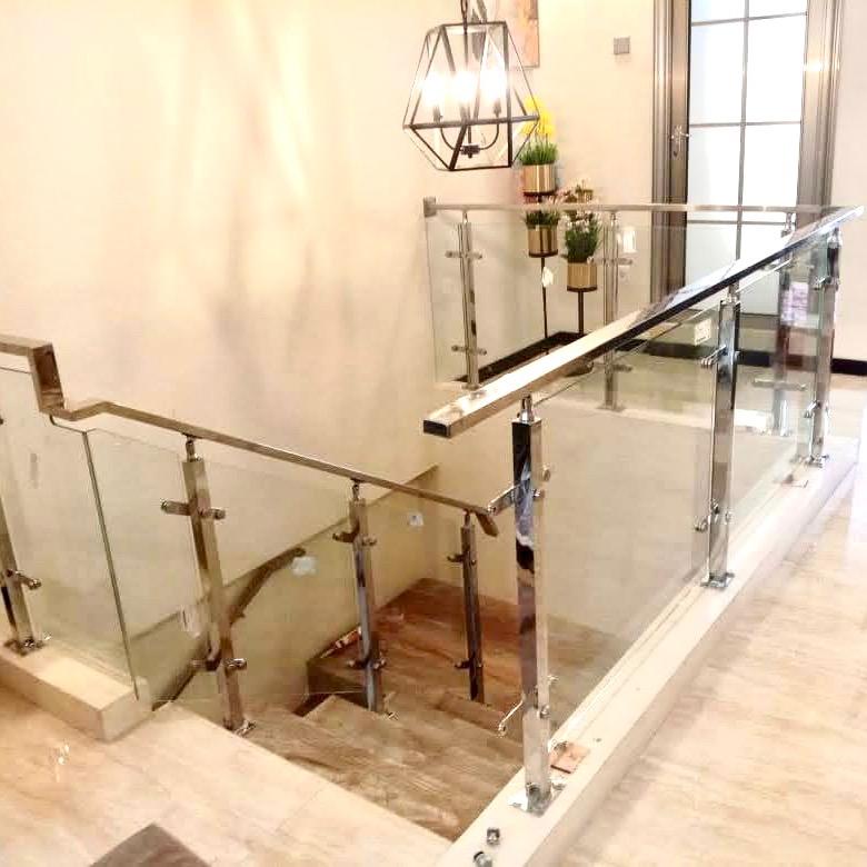 Railing Tangga Balkon Void Full Stainless Anti Karat Model Kaca - Shop ...