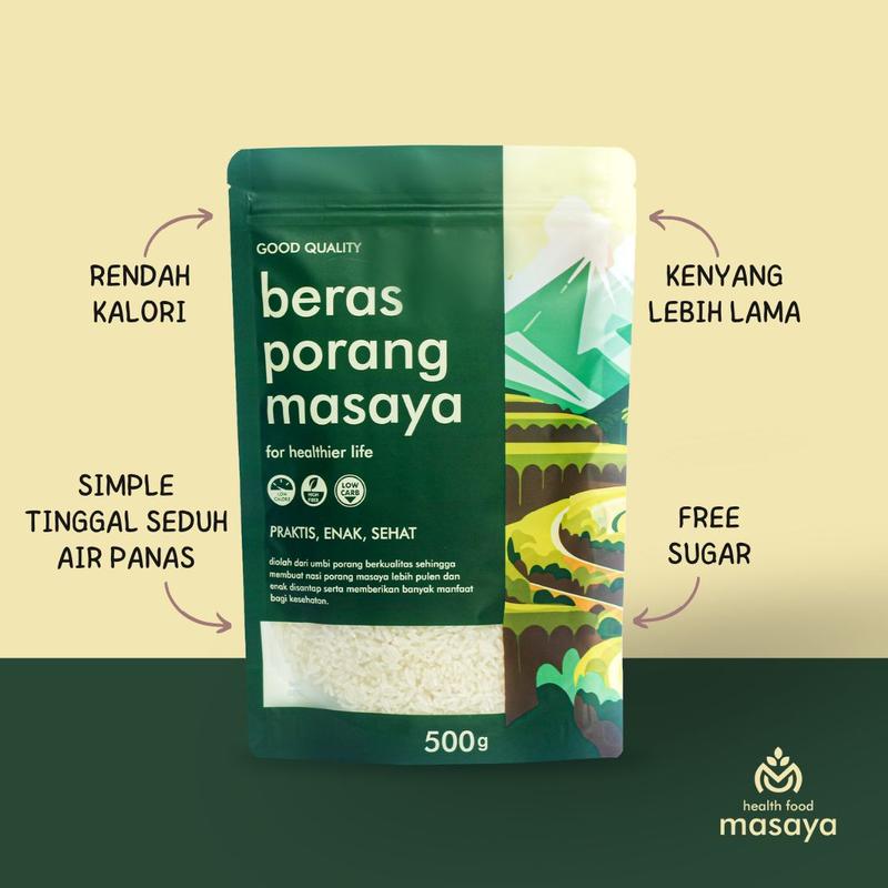 500 gr MASAYA BERAS PORANG - shirataki konjac healthy food Nasi Rice ...