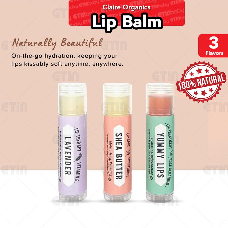 Balm Bibir CLAIRE Organics Shea Butter Lavender Yummy Lips Lip - TikTok ...