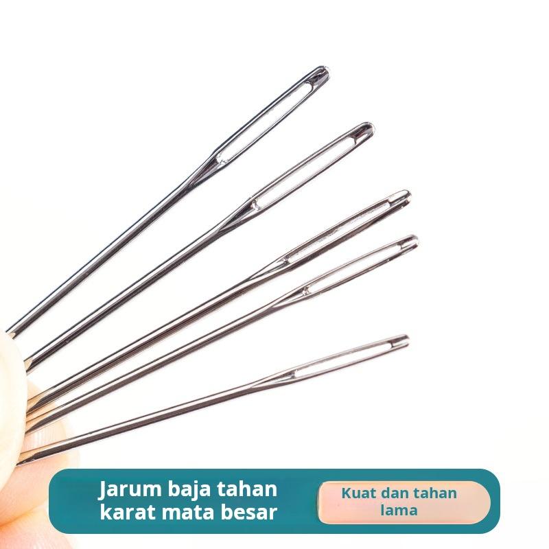 Jarum jahit tangan lubang besar dan runcing, jarum jahit tangan - Shop ...