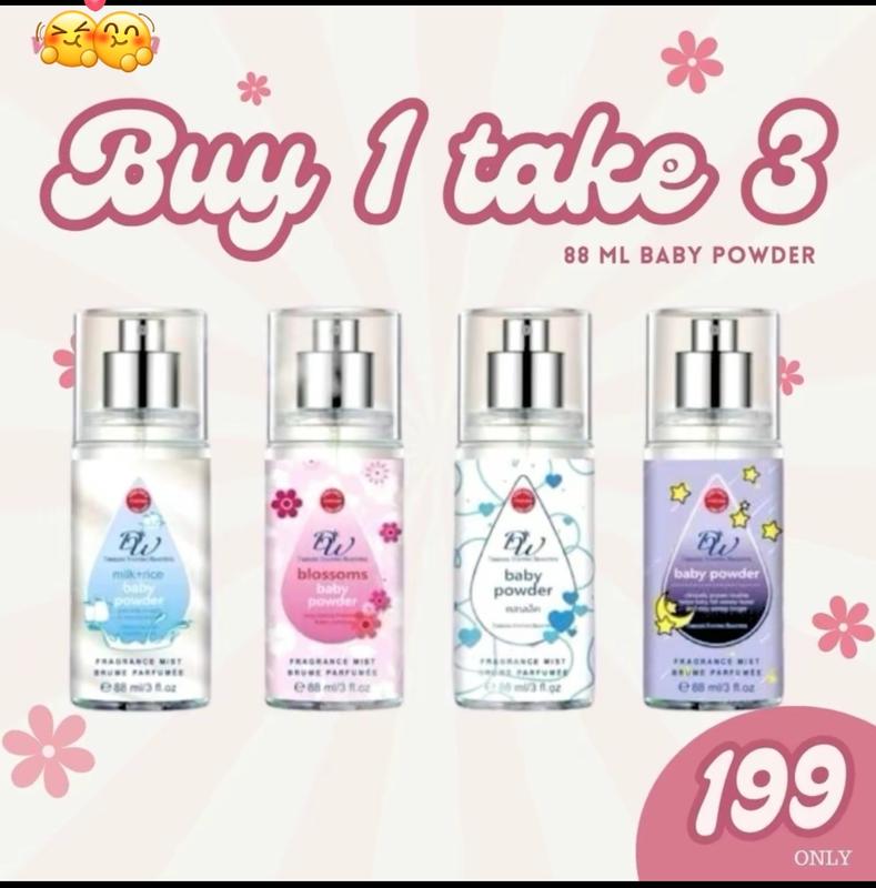 [ BUY 1 TAKE 3 ]DW BABY POWDER 88ML BODY MIST PERFUMEN LASTING - TikTok ...