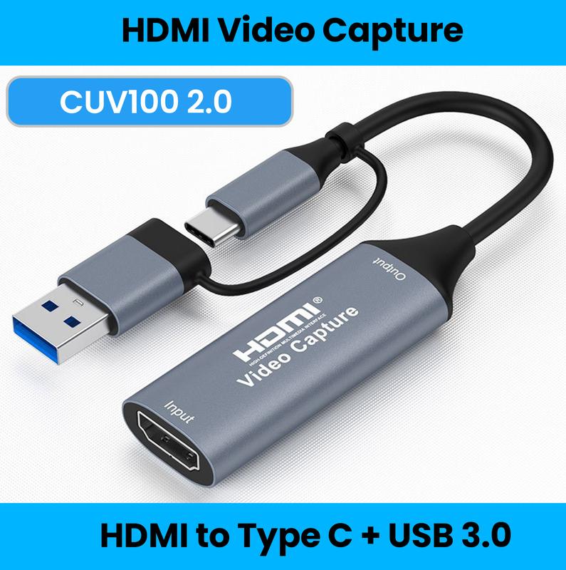 5Star Type-C/USB Video Capture Card HDMI to USB 2.0/Type-C Adapter ...