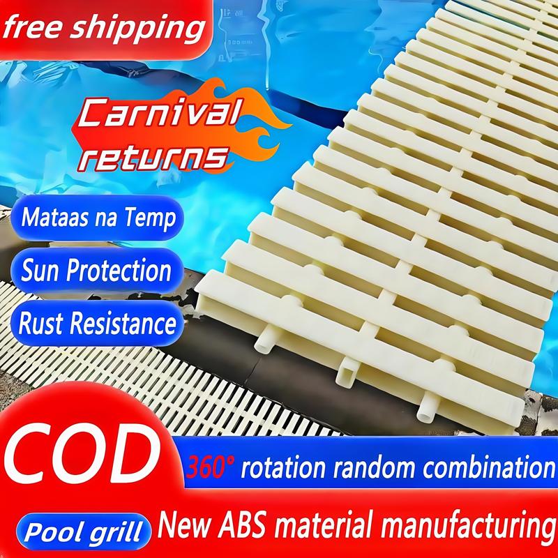 【15CM/20CM/25CM】Swimming Pool Overflow Grid Non-Slip Drain Grille ...