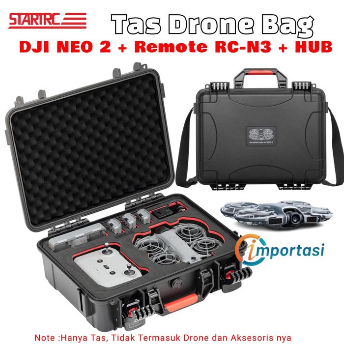 Jual STARTRC Tas Drone Military Hard Case Bag DJI NEO 2 Fly More Combo ...