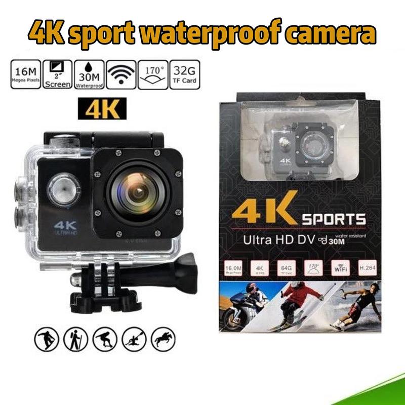 Kamera Gerakan WiFi, 4K UHD, Perakam Video Bawah Air 30m, Kamera ...