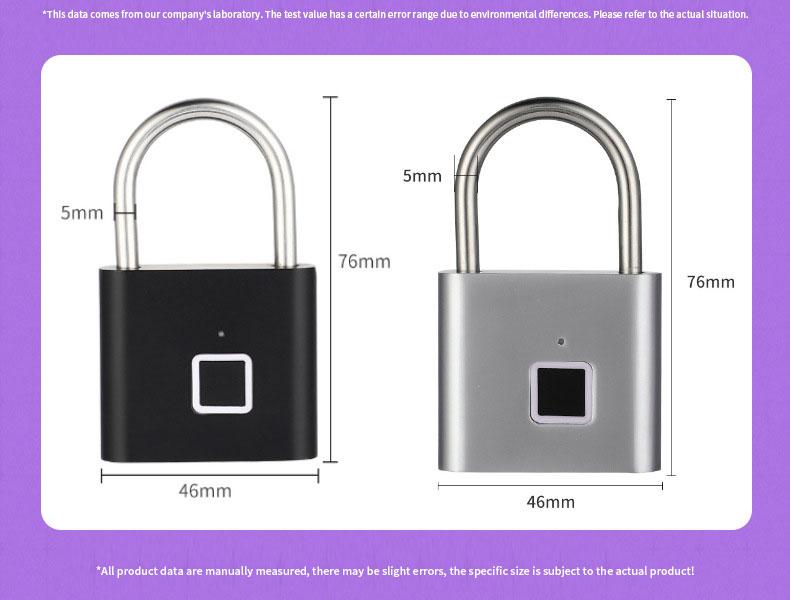 2025 new smart fingerprint padlock outdoor waterproof and rust-proof ...