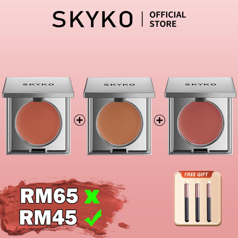(New)3PCS SKYKO 3-in-1 Cream Blush with 3 Free Lip Brushes - TikTok ...