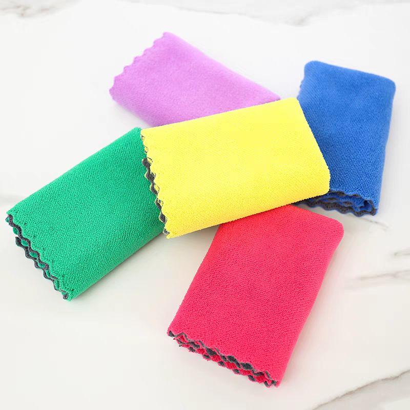 Kain lap microfiber serba guna ukuran 30x30 cm menyerap air halus ...