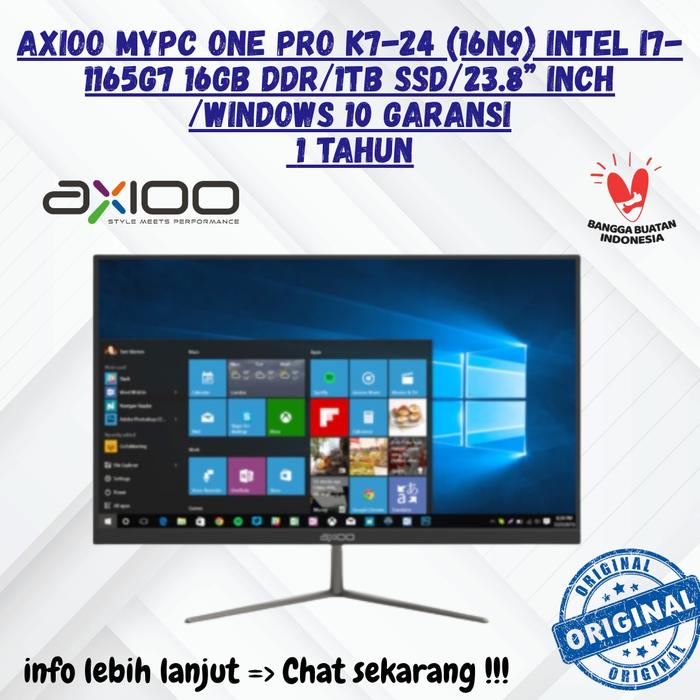 Jual AXIOO MyPC One Pro K7-24 (16N9) intel i7-1165G7 16GB DDR/1TB SSD ...